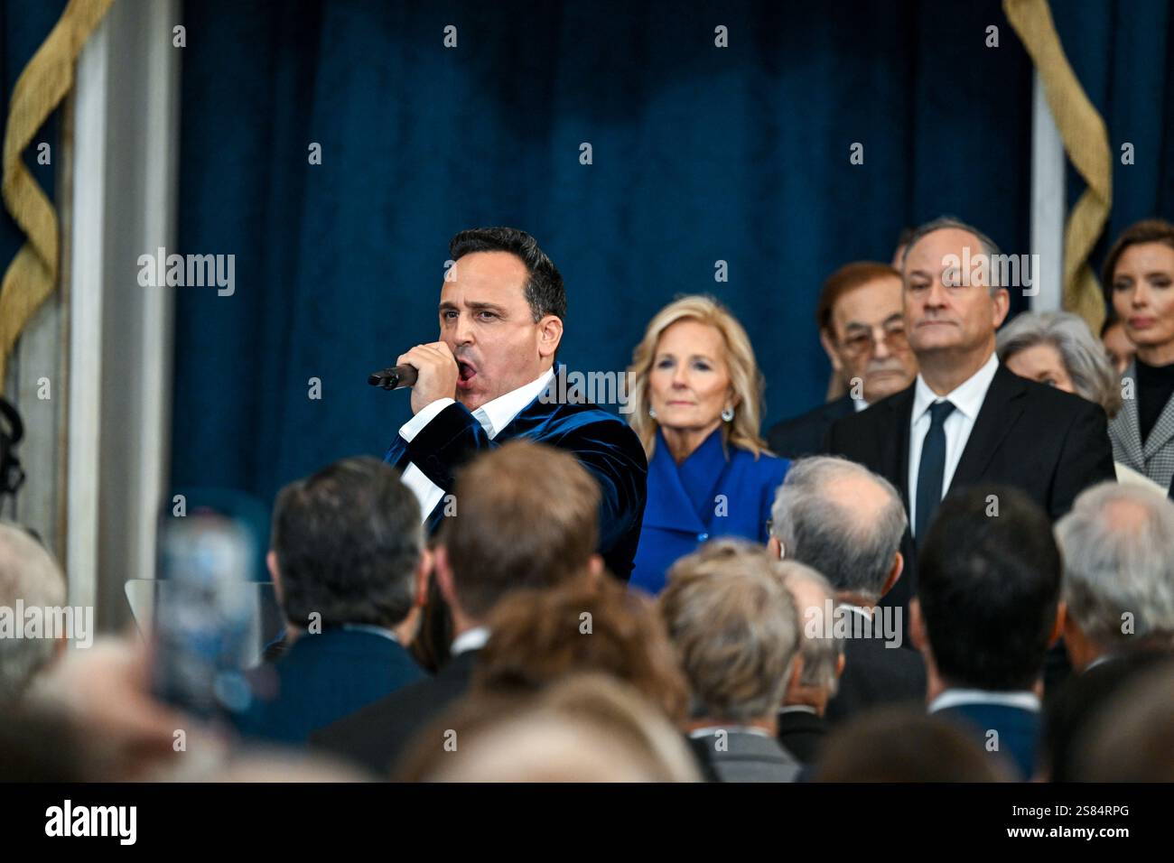 Christopher D. Macchio performs at the inauguration of Donald Trump as ...