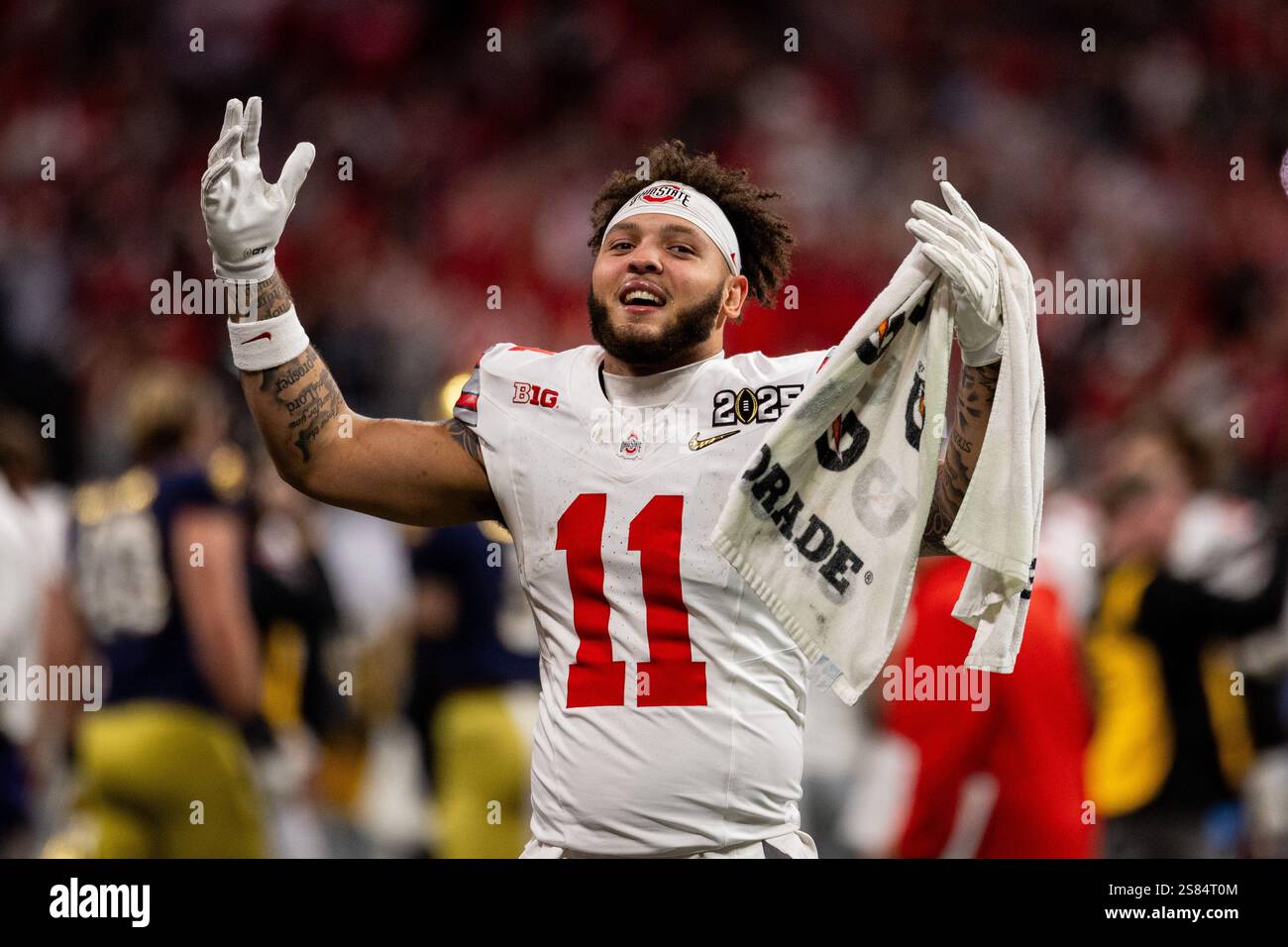 Atlanta, GA, USA. 20th Jan, 2025. Ohio State wide receiver Brandon ...