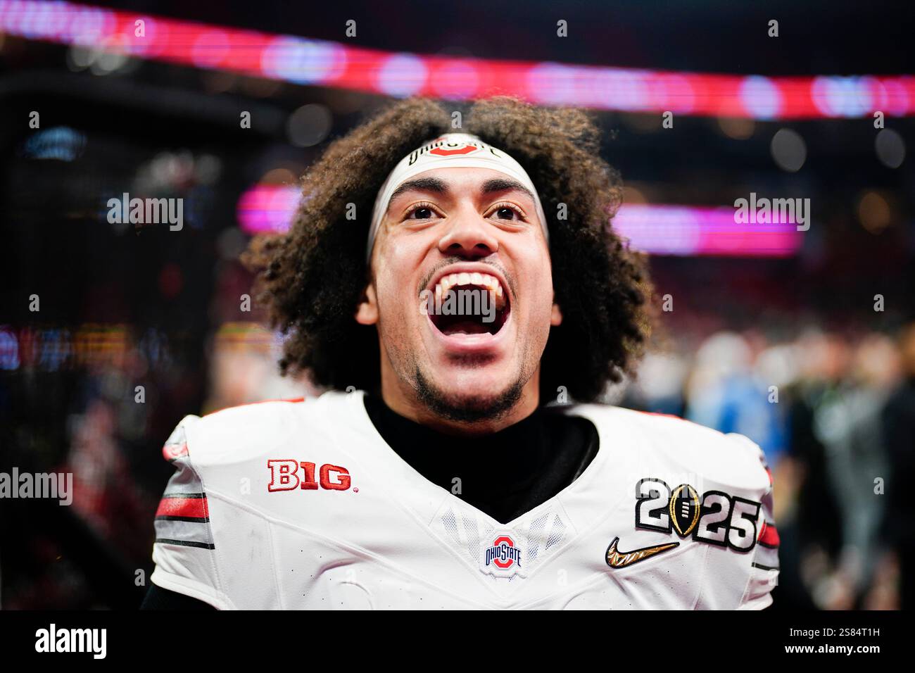 Ohio State safety Lathan Ransom celebrates after their win against ...