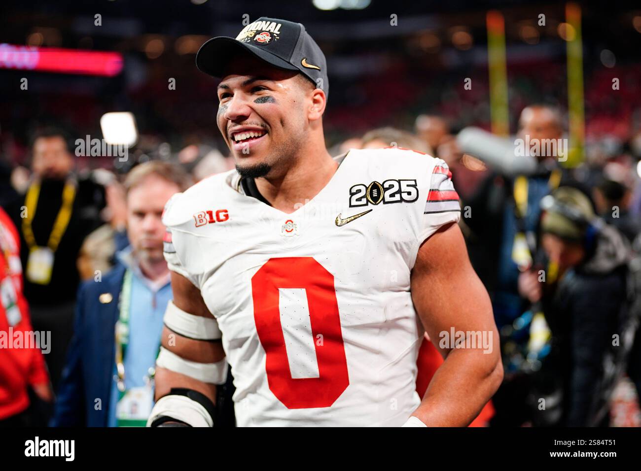Ohio State linebacker Cody Simon celebrates after their win against ...