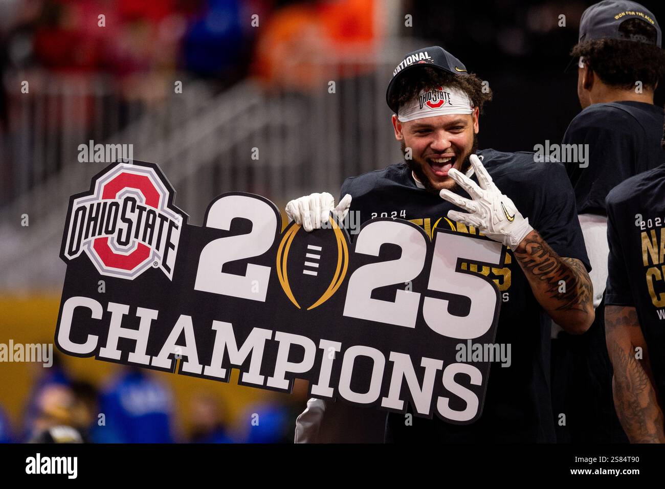 Atlanta, GA, USA. 20th Jan, 2025. Ohio State wide receiver Jeremiah ...