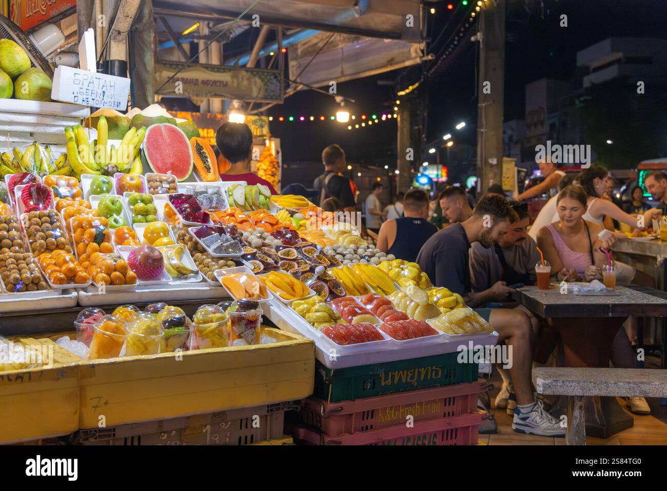 Night market in Patong, Thailand Stock Photo - Alamy