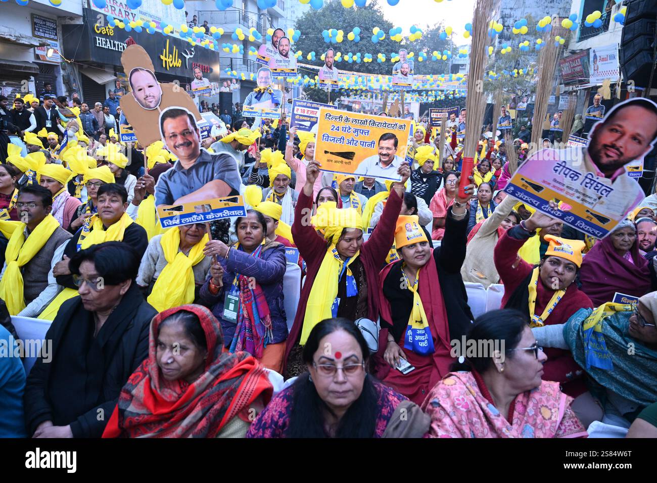 New Delhi, India. 20th Jan, 2025. NEW DELHI, INDIA - JANUARY 20: Aam ...