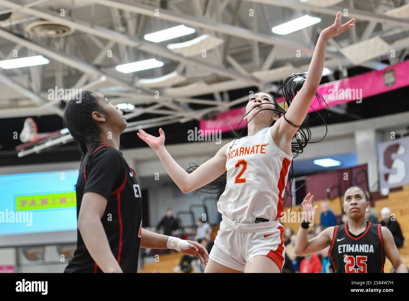 SPRINGFIELD, MA - JANUARY 20: Nevaeh Caffey of Incarnate Word (2 ...