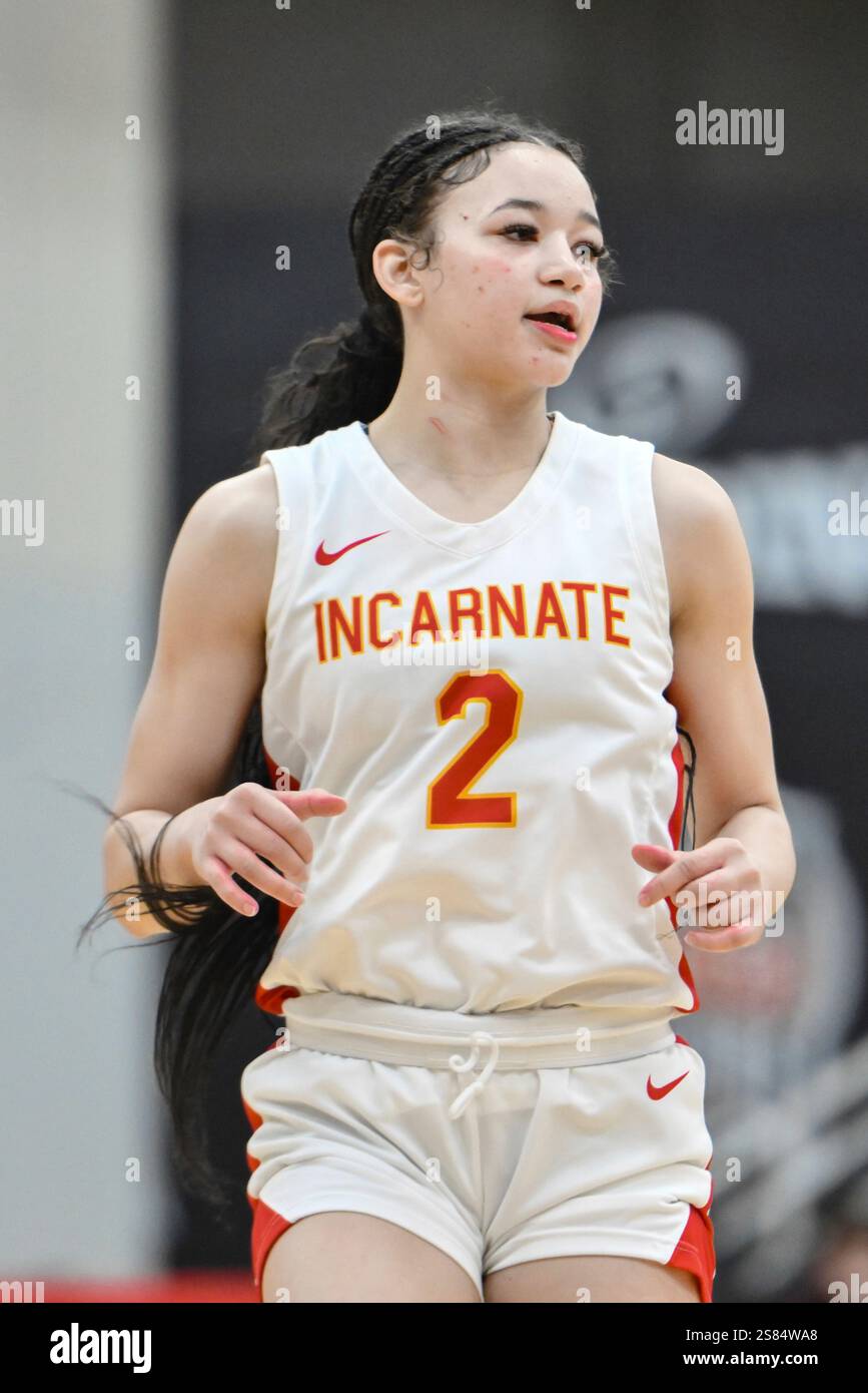 SPRINGFIELD, MA - JANUARY 20: Nevaeh Caffey of Incarnate Word (2 ...