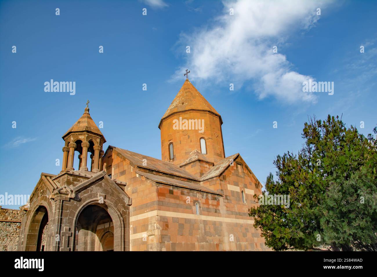 Church in nature. Beautiful architecture of churches. Armenian ...