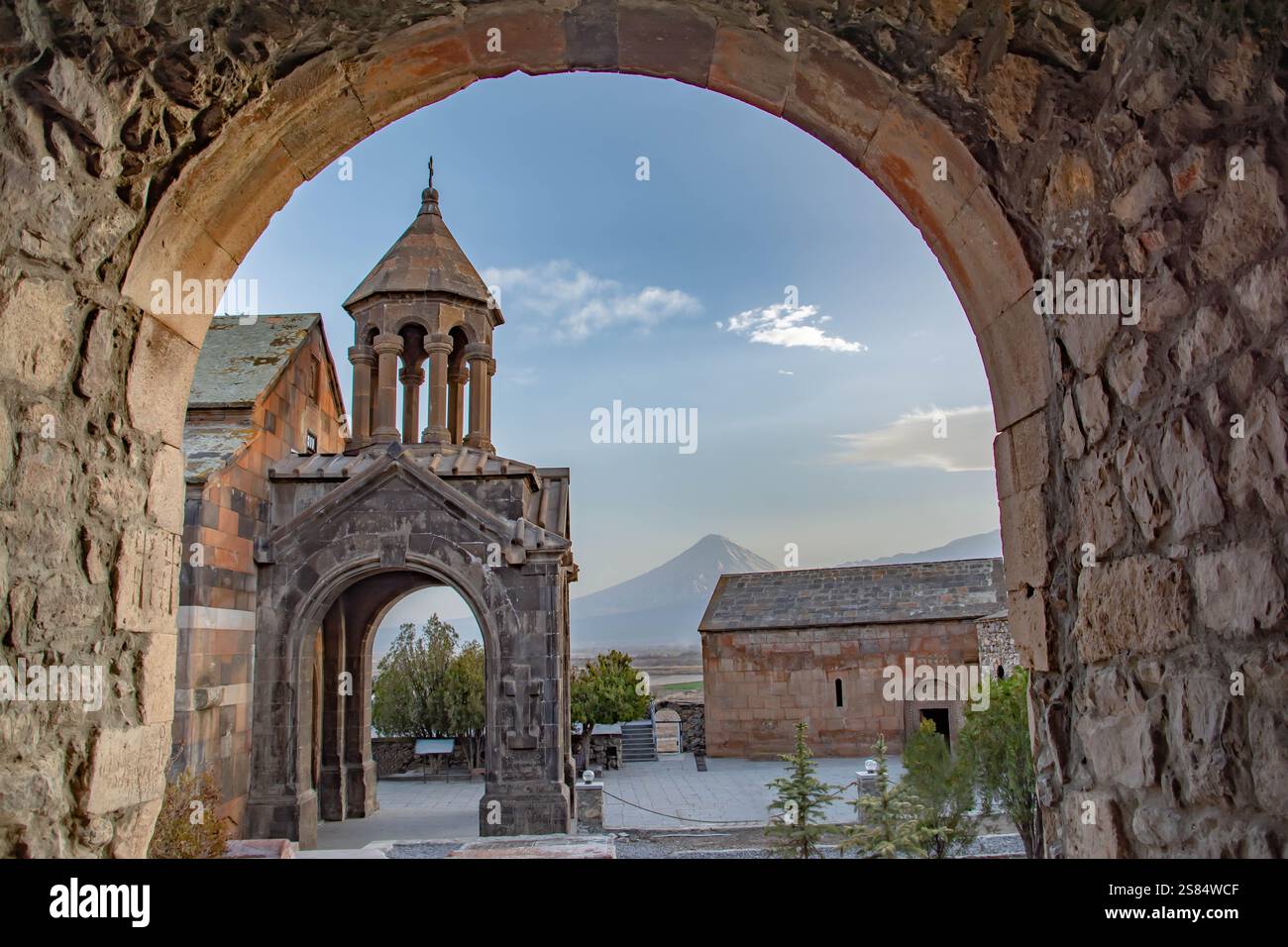 Church in nature. Beautiful architecture of churches. Armenian ...