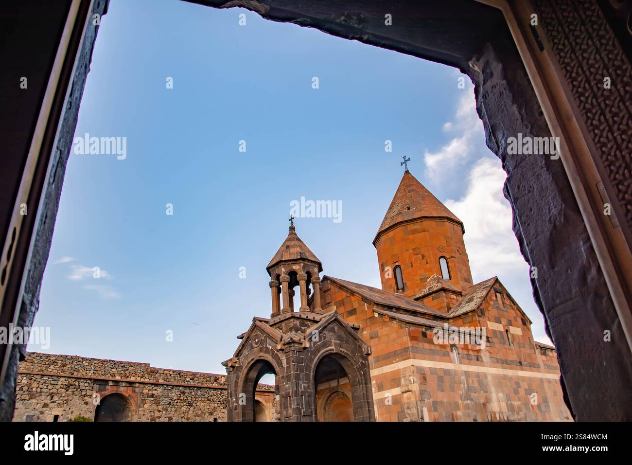 Church in nature. Beautiful architecture of churches. Armenian ...