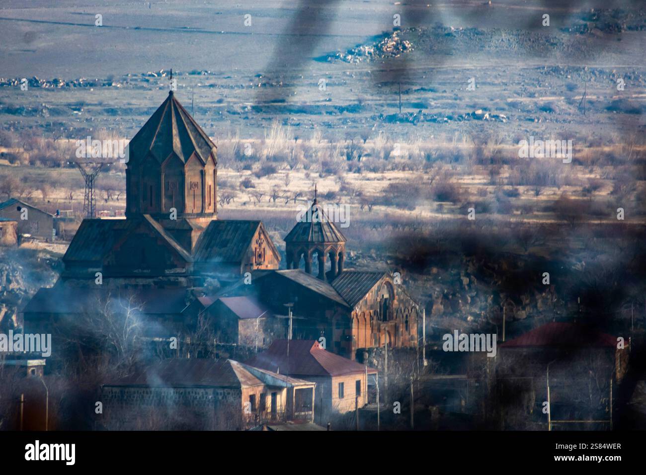 Church in nature. Beautiful architecture of churches. Armenian ...