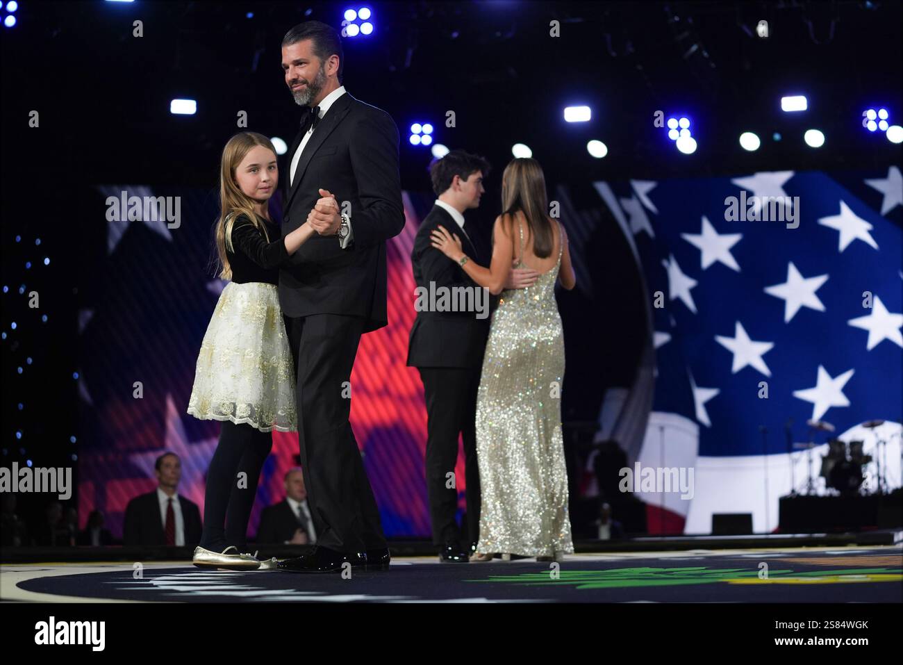 Donald Trump Jr., dances with his daughter Chloe at the Liberty Ball ...