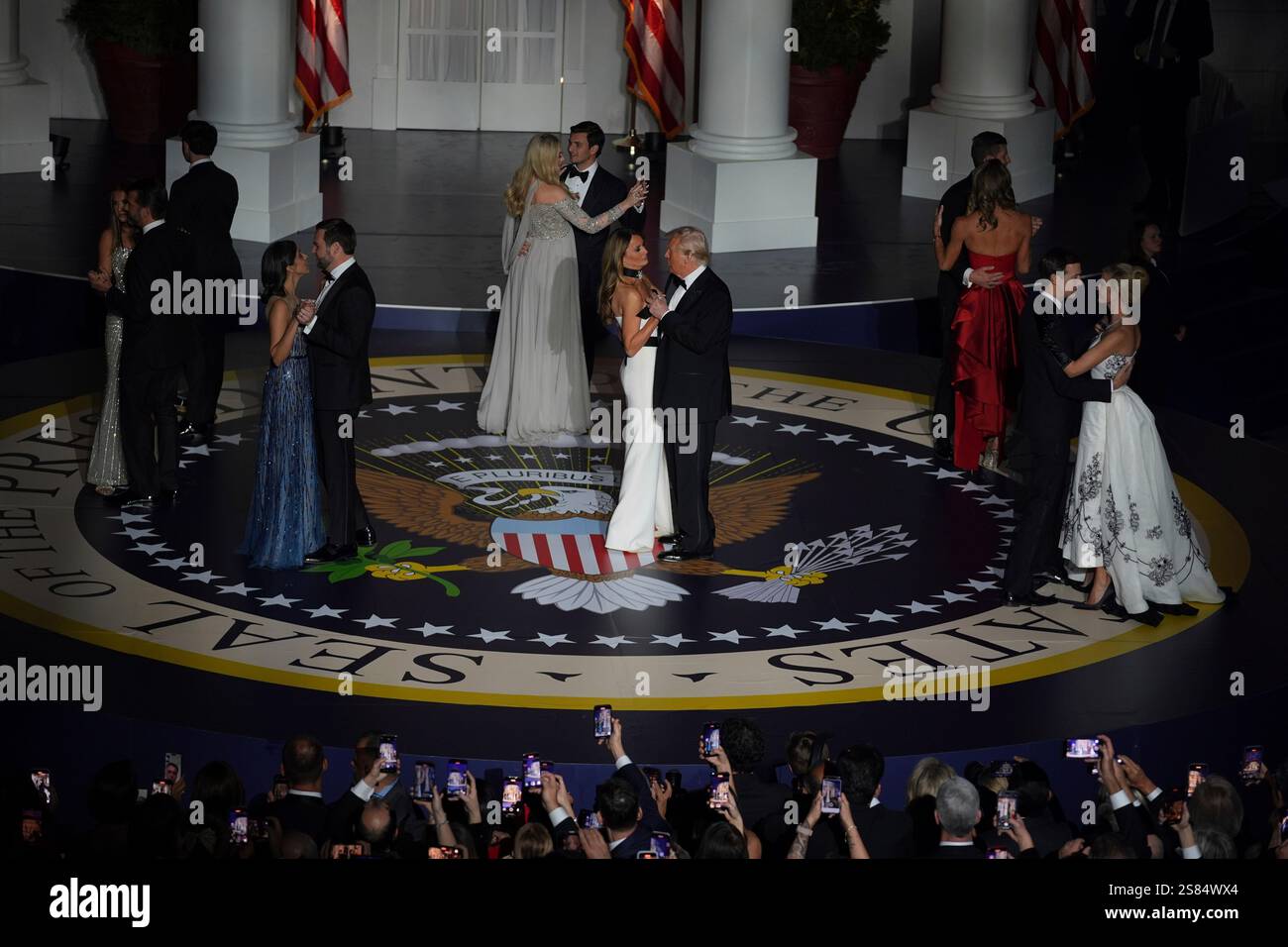 President Donald Trump and first lady Melania Trump, Vice President JD ...