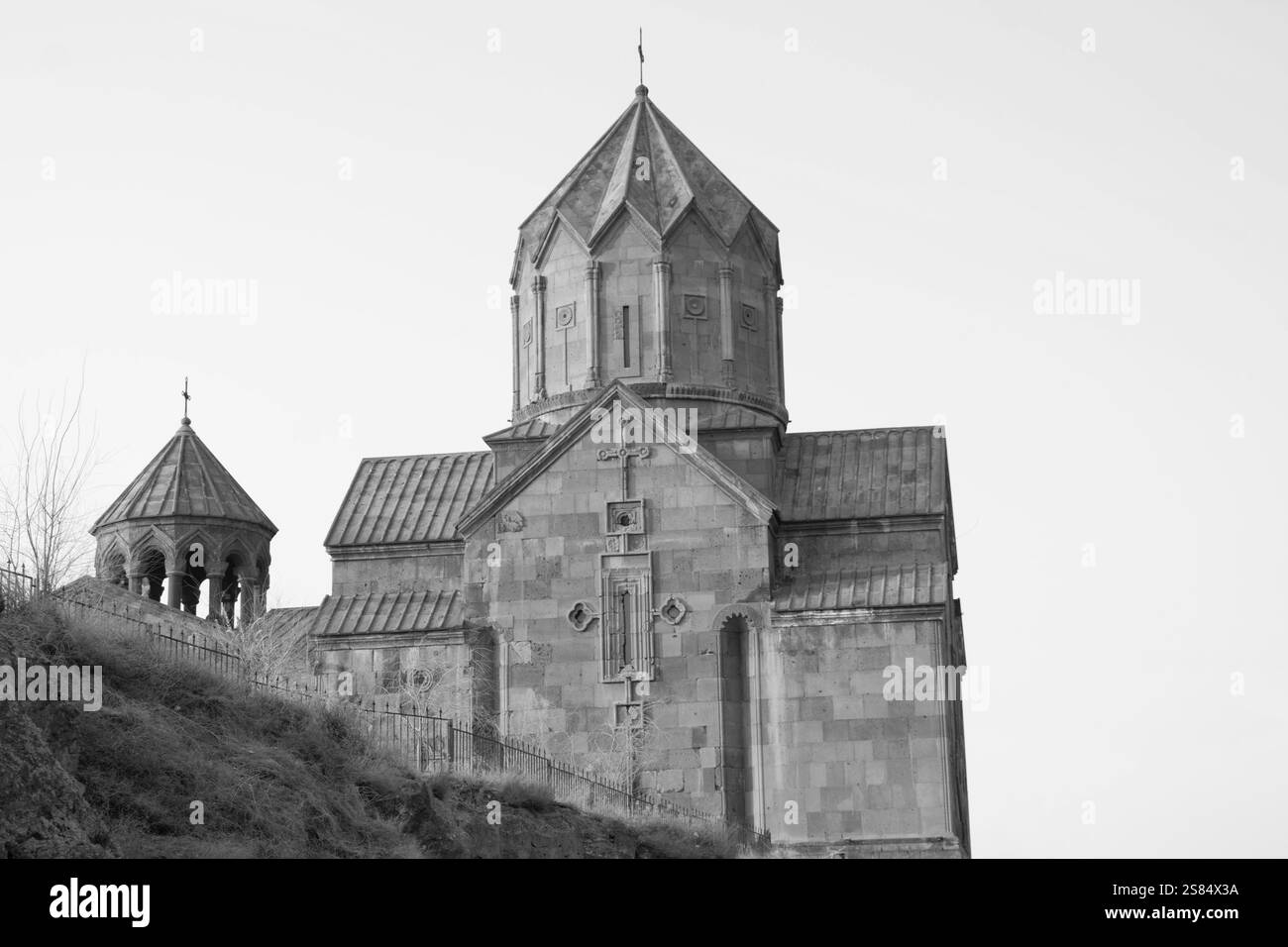Church in nature. Beautiful architecture of churches. Armenian monasteries and churches ...