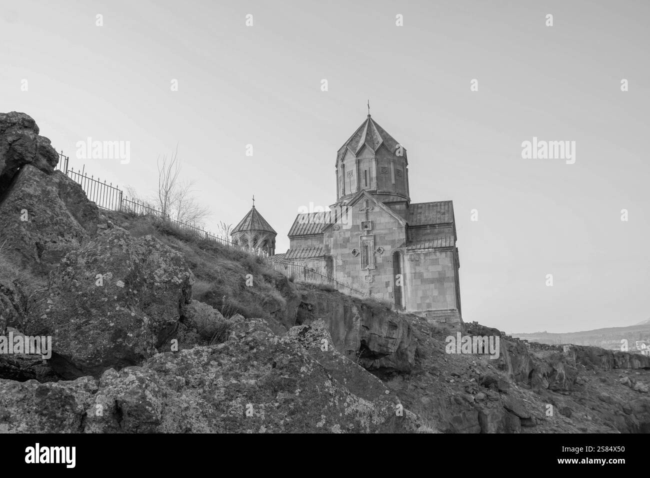 Church in nature. Beautiful architecture of churches. Armenian ...