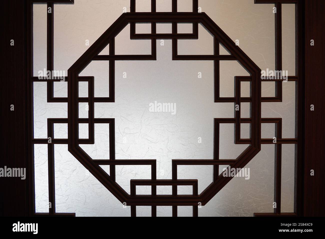 Korean window frame with traditional patterns Stock Photo - Alamy