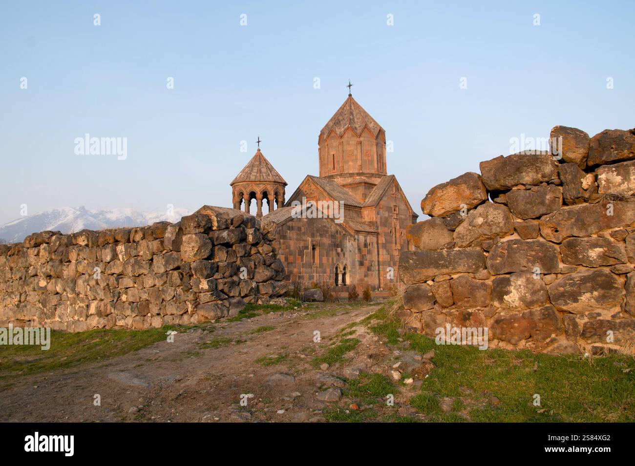 Church in nature. Beautiful architecture of churches. Armenian ...