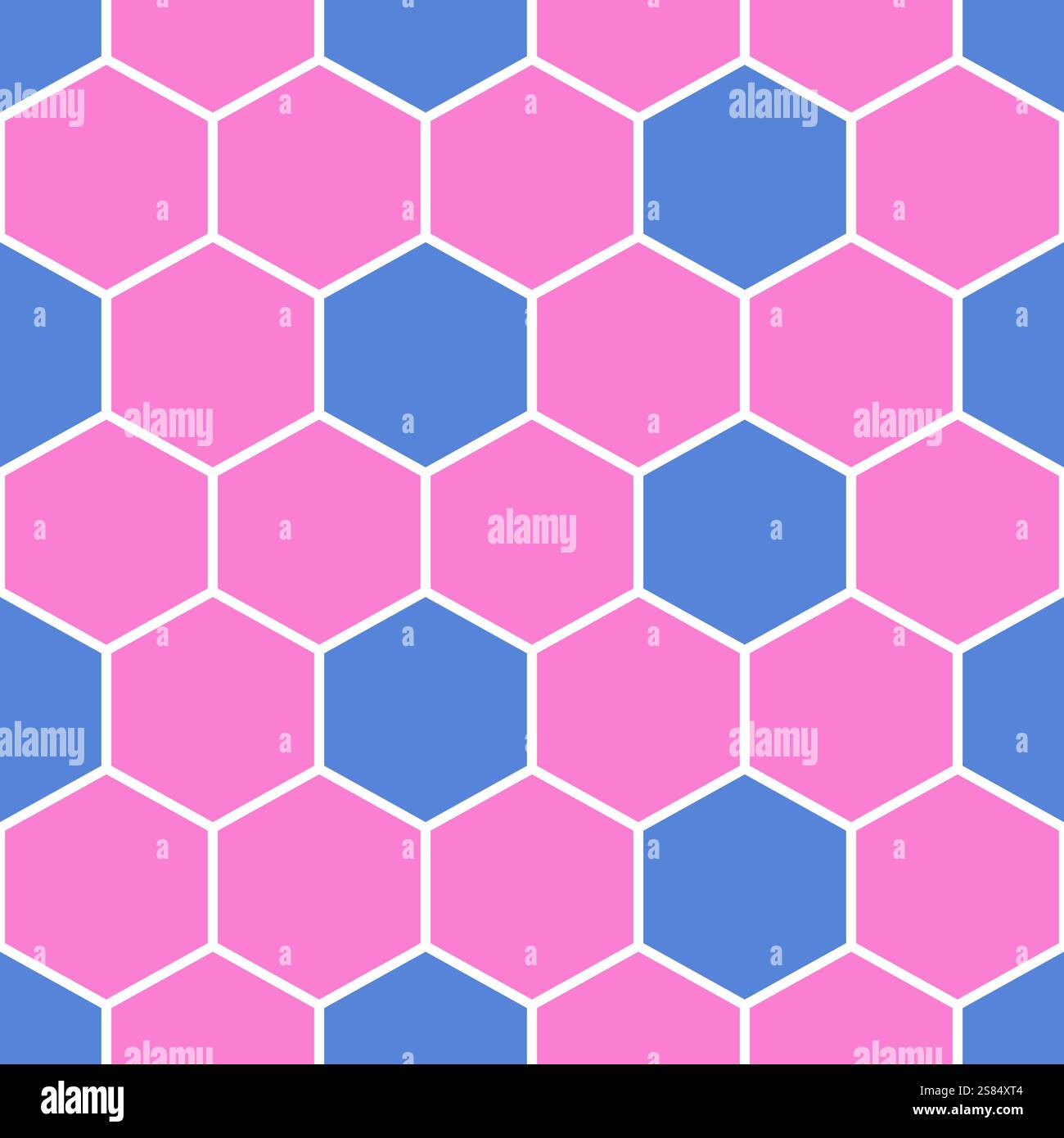 Geometric seamless pattern with hexagon tiles and gradients vector ...