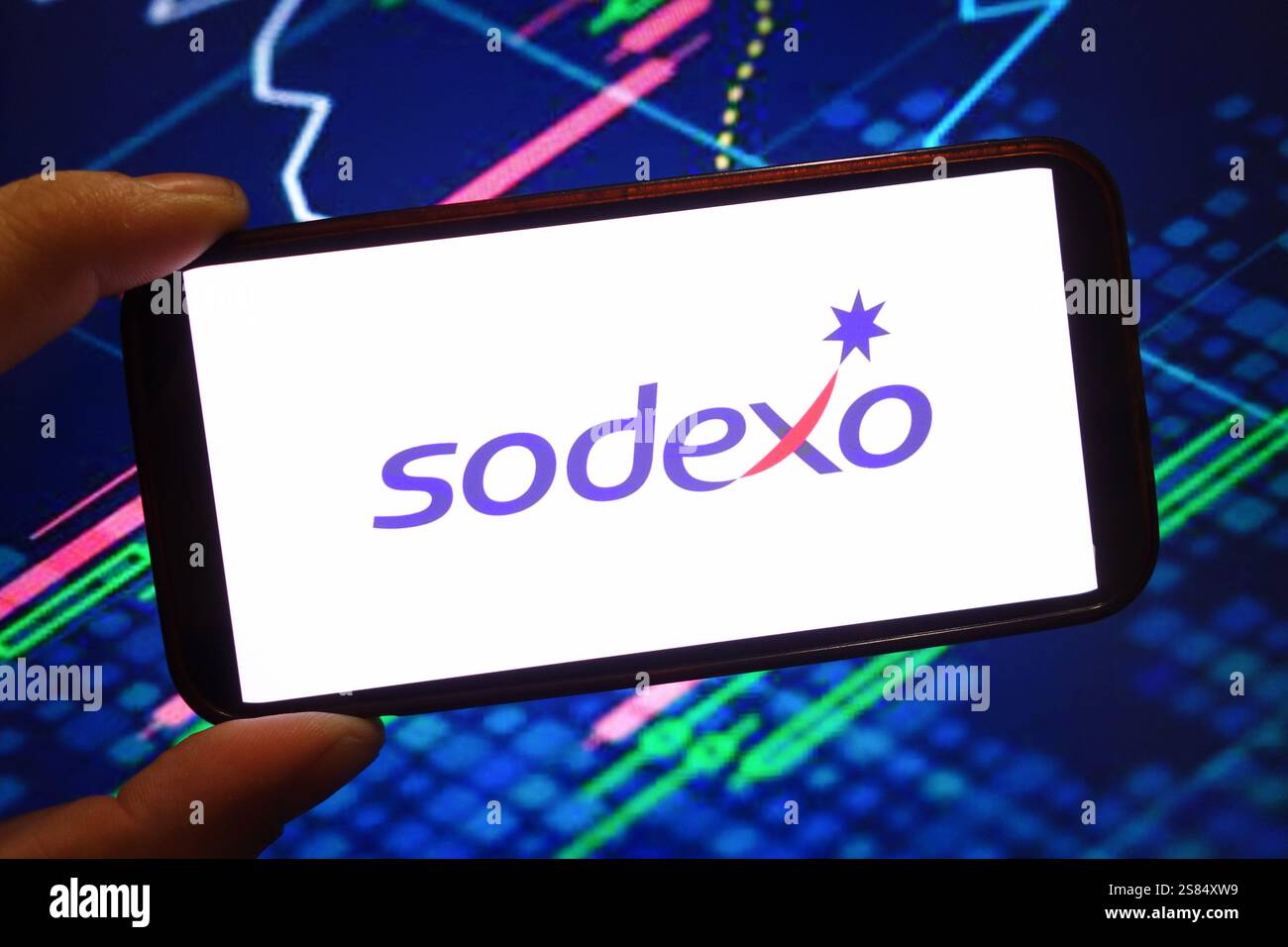 Poland. 18th Jan, 2025. In this photo illustration, the Sodexo company ...
