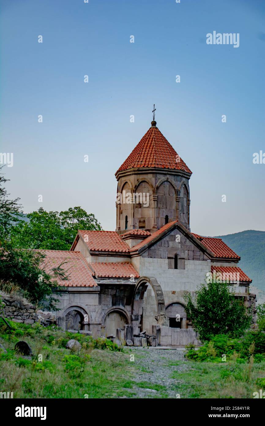Church in nature. Beautiful architecture of churches. Armenian ...