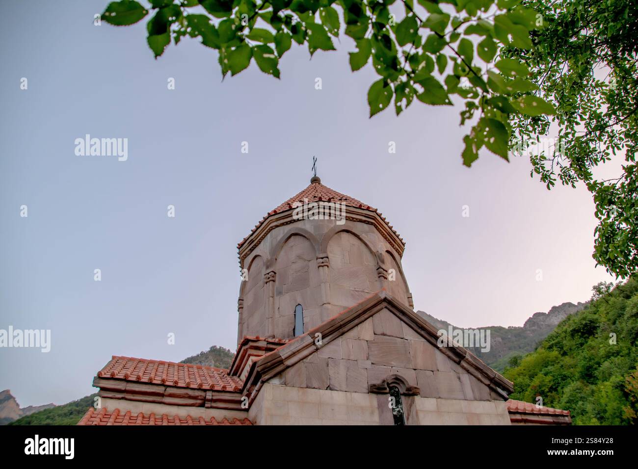 Church in nature. Beautiful architecture of churches. Armenian ...