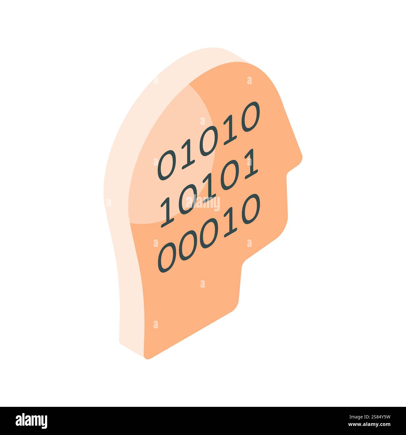Human head having binary code, computer expert isometric vector design ... Human head having binary code, computer expert isometric vector design ...