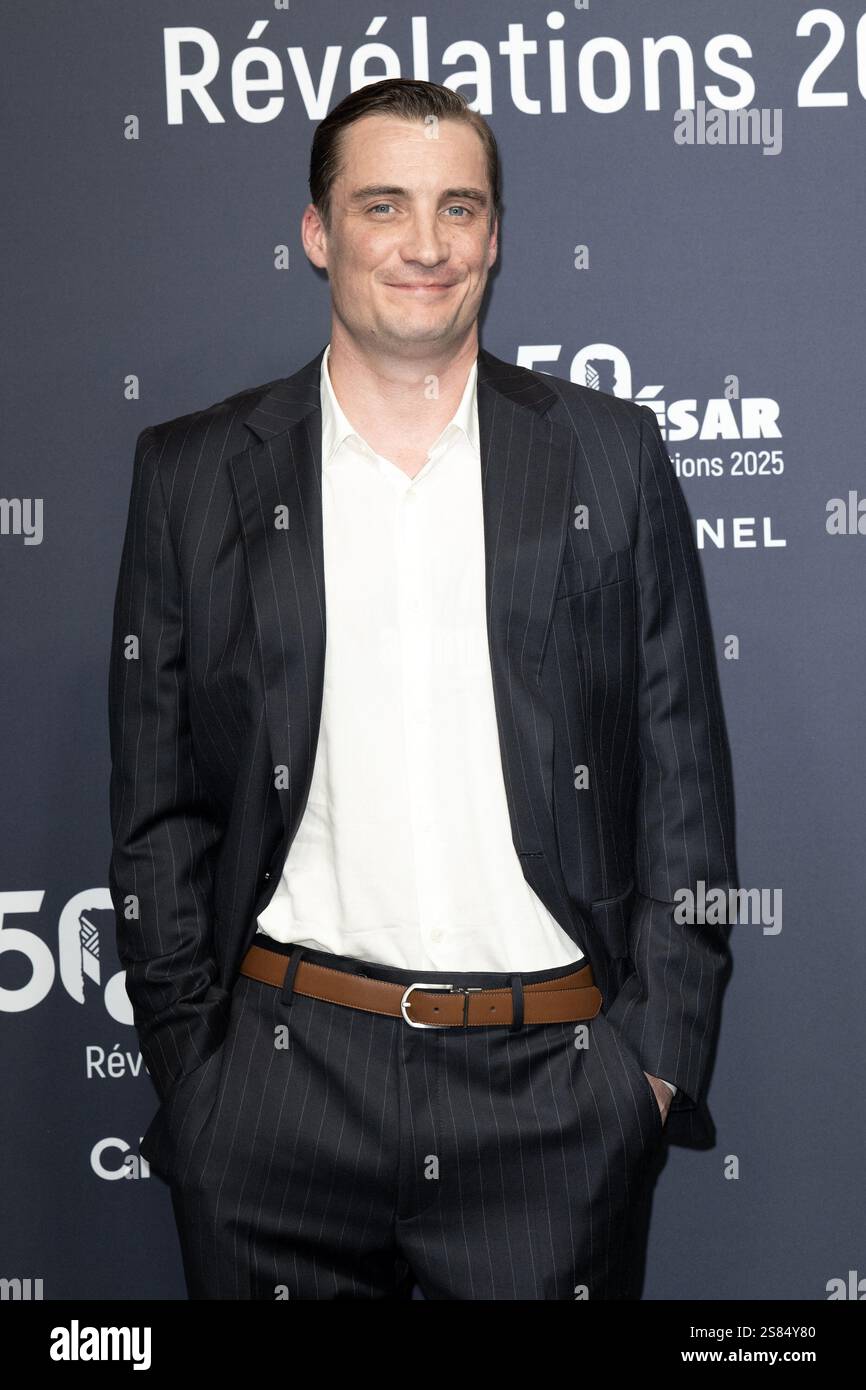 Paris, France. 20th Jan, 2025. Pierre Lottin attends the "Cesar ...