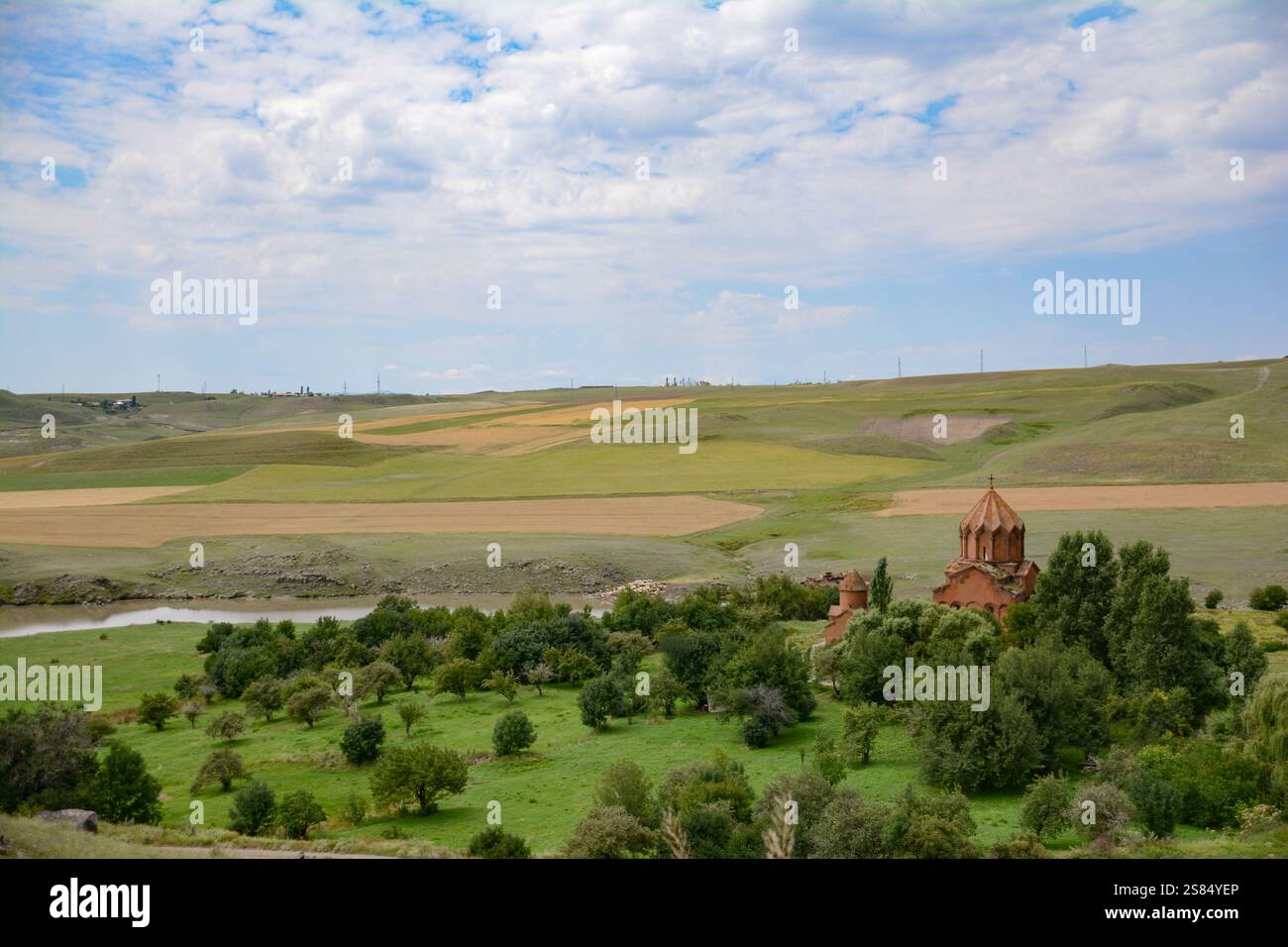 Church in nature. Beautiful architecture of churches. Armenian ...