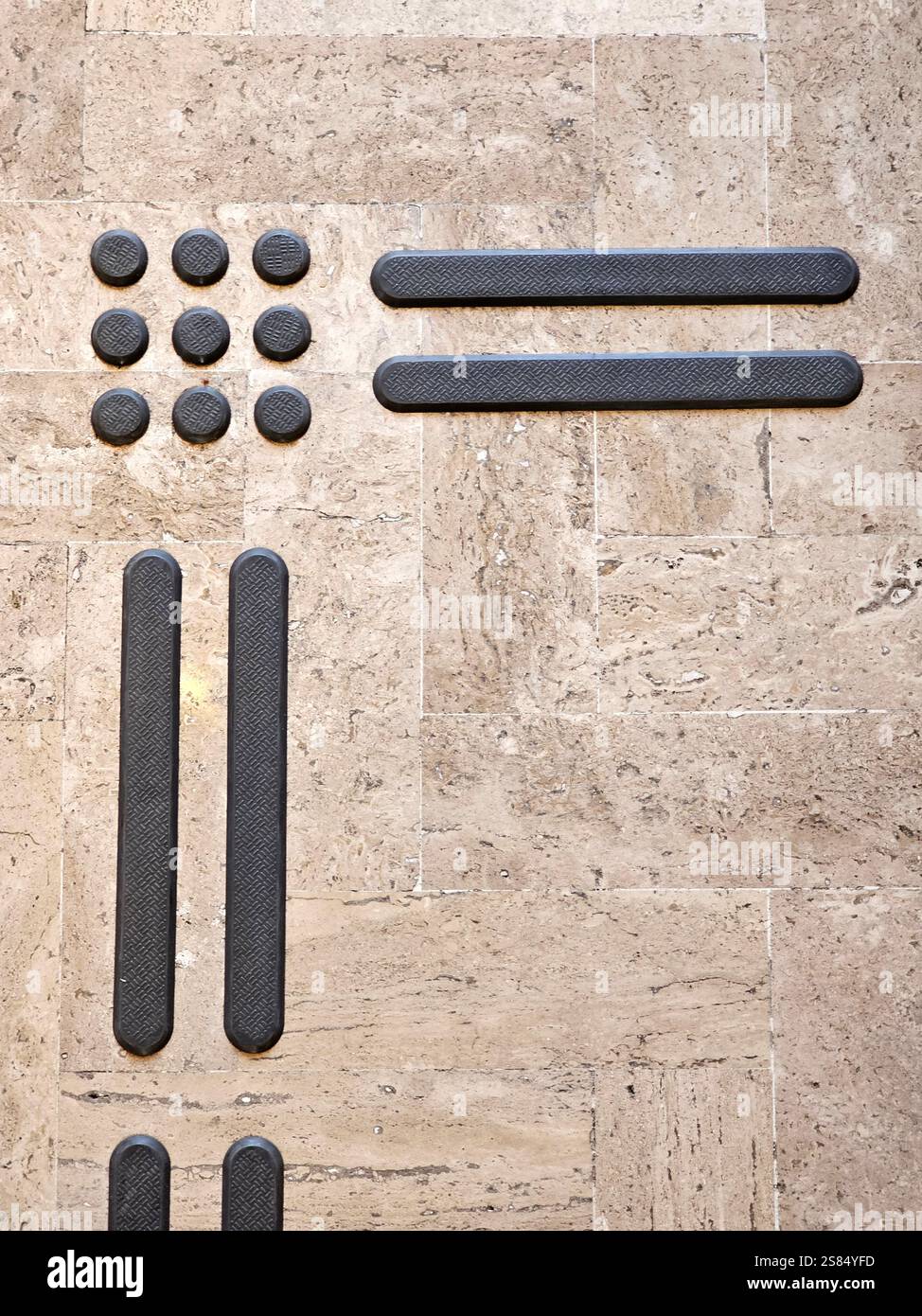 Path for blind or low vision with a textured podotactile surface, so ...