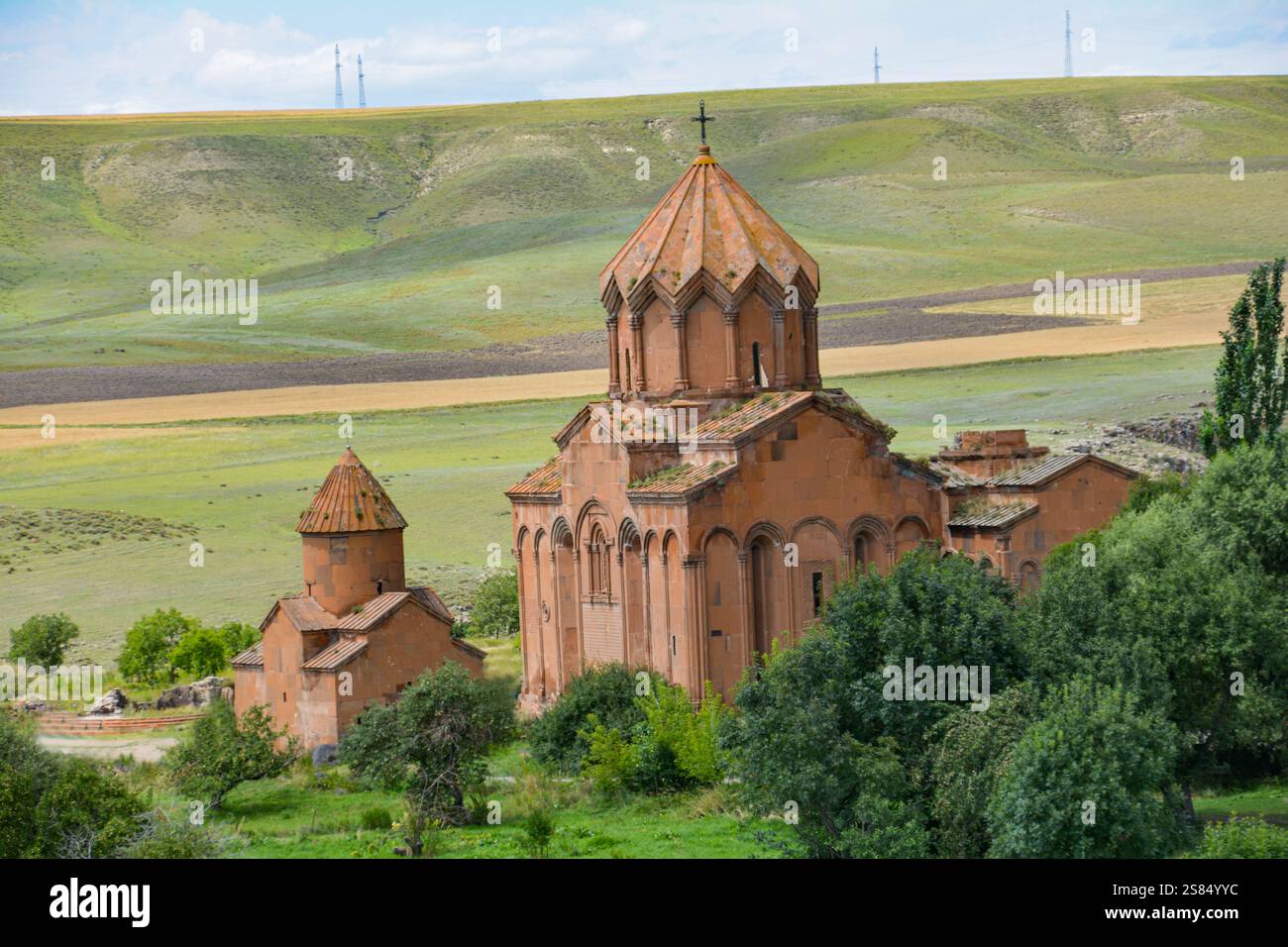 Church in nature. Beautiful architecture of churches. Armenian ...