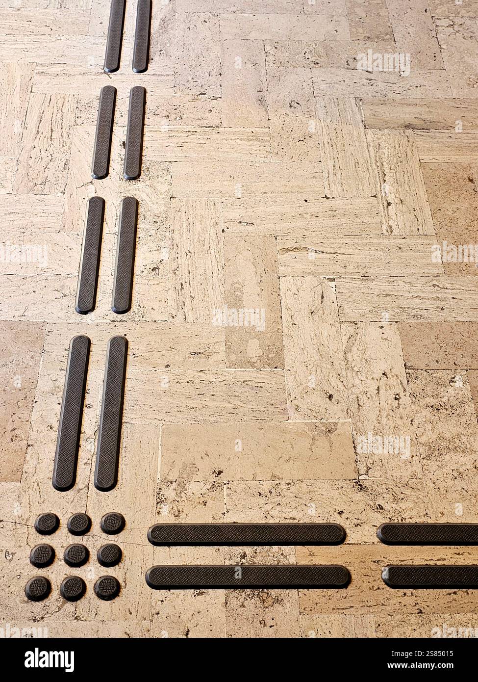 Path for blind or low vision with a textured podotactile surface, so ...