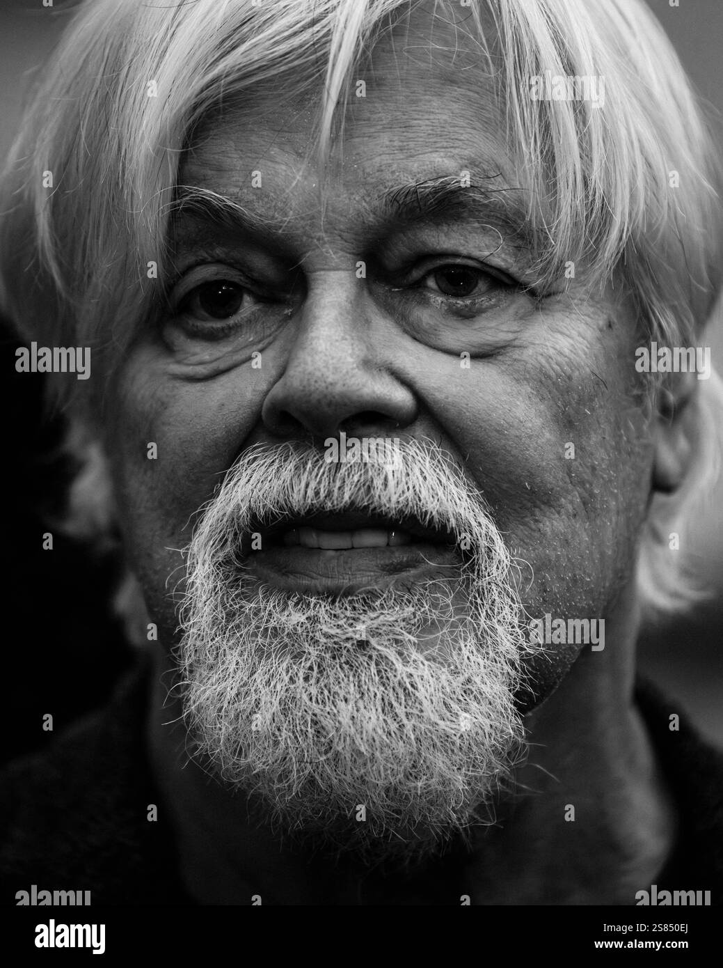 Marseille, France. 20th Jan, 2025. Captain Paul Watson, founder of the ...