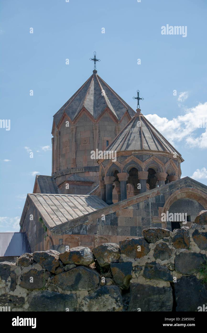Church in nature. Beautiful architecture of churches. Armenian ...