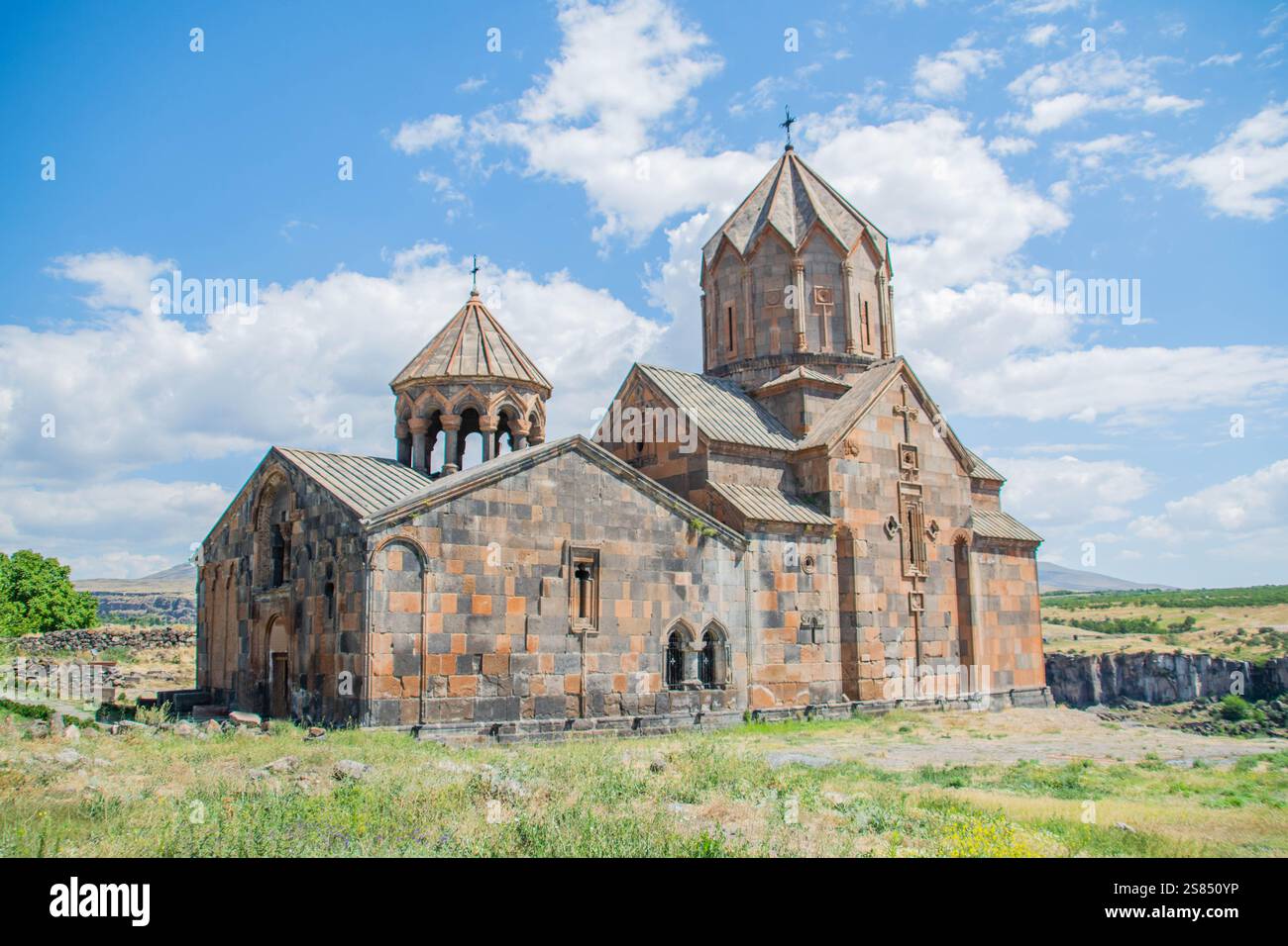 Church in nature. Beautiful architecture of churches. Armenian ...