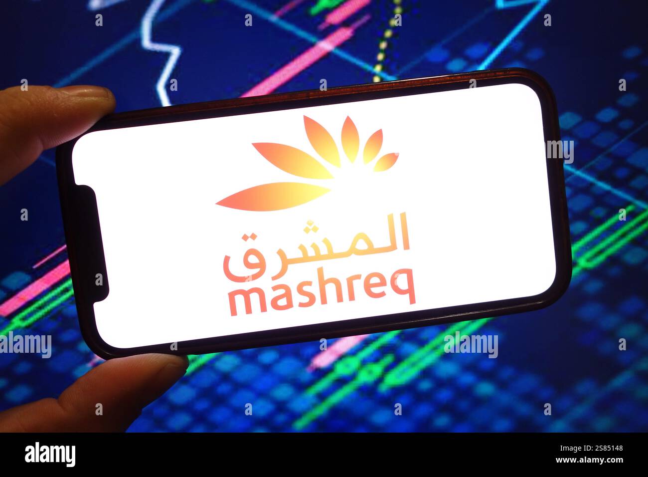 Poland. 18th Jan, 2025. In this photo illustration, the Mashreq company ...