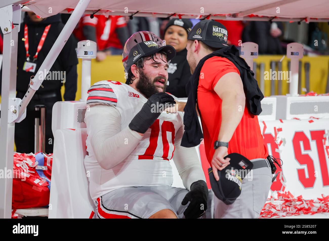 January 21, 2025, Atlanta, Georgia, U.S: Ohio State Buckeyes offensive ...