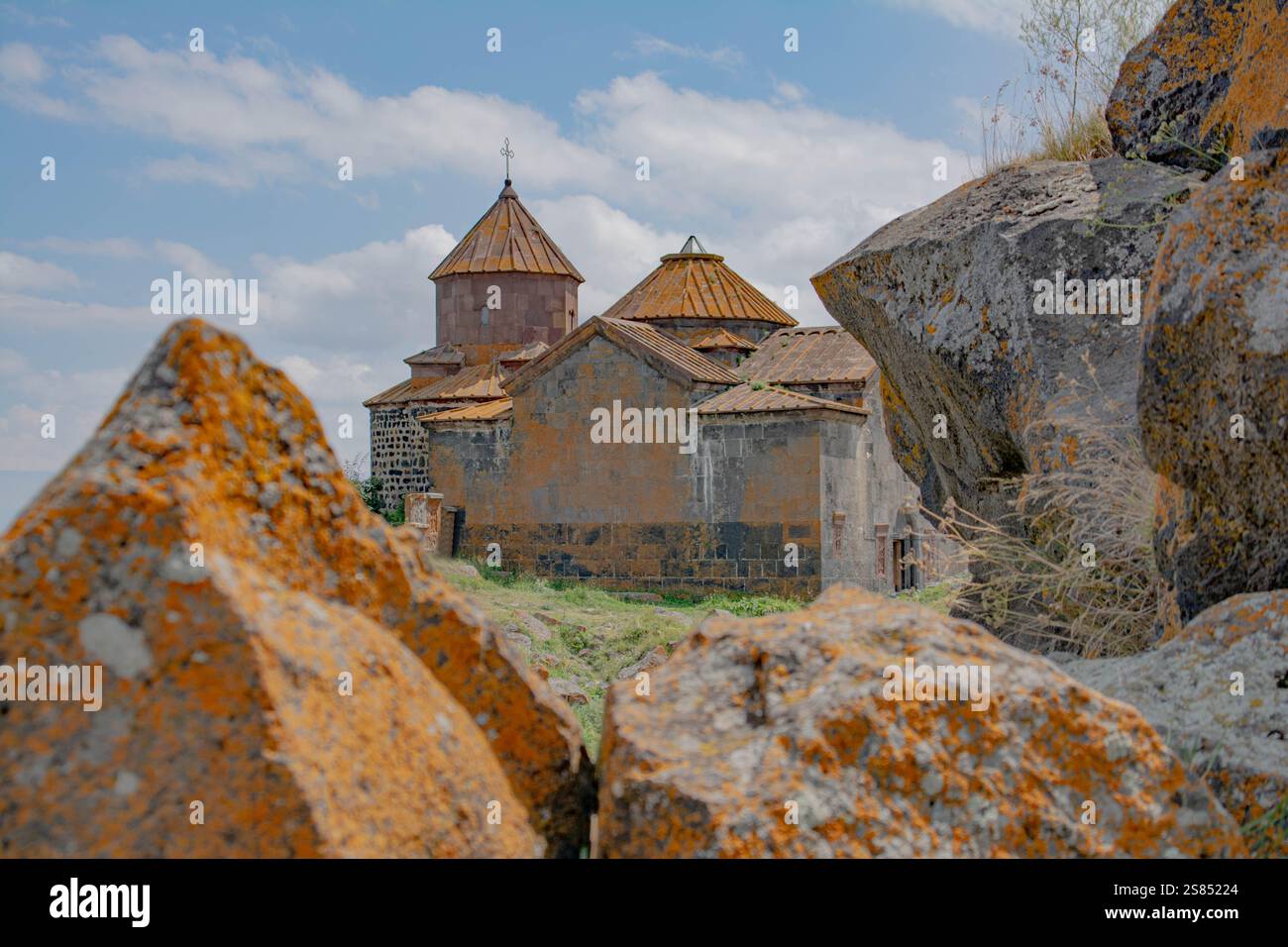 Church in nature. Beautiful architecture of churches. Armenian ...