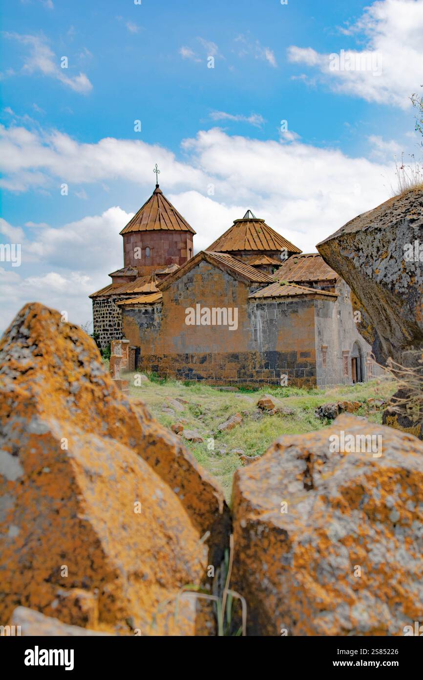 Church in nature. Beautiful architecture of churches. Armenian ...