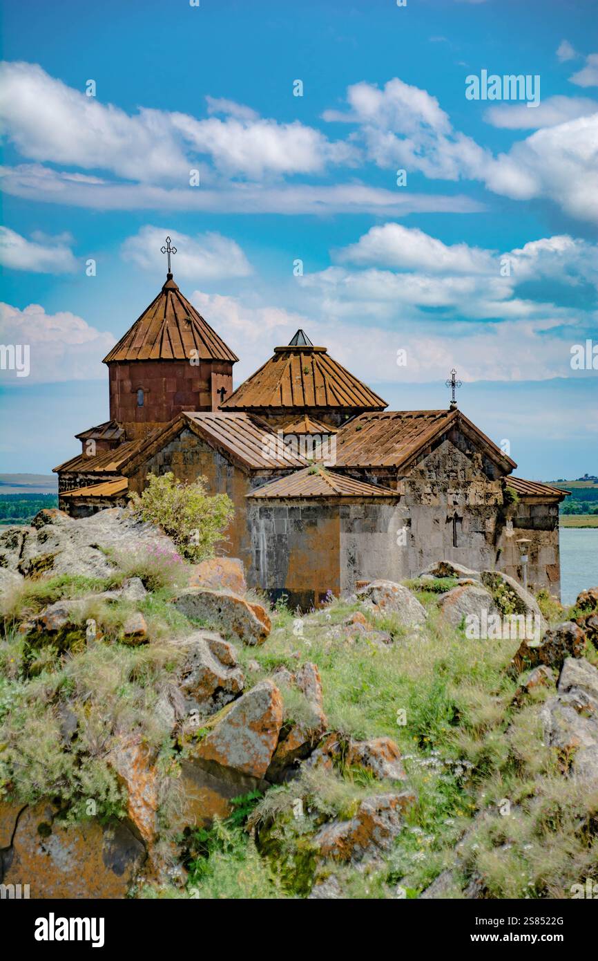 Church in nature. Beautiful architecture of churches. Armenian ...