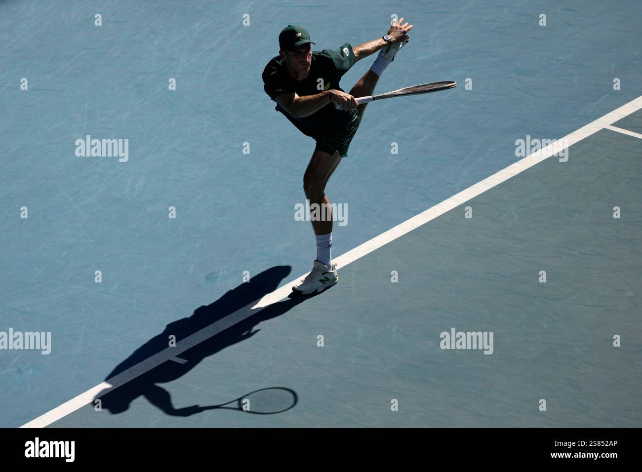 Tommy Paul of the U.S. plays a forehand return to Alexander Zverev of ...