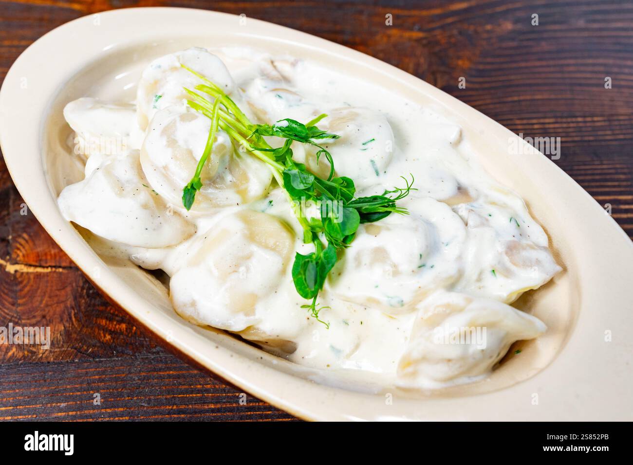 Soft dumplings coated in hi-res stock photography and images - Alamy
