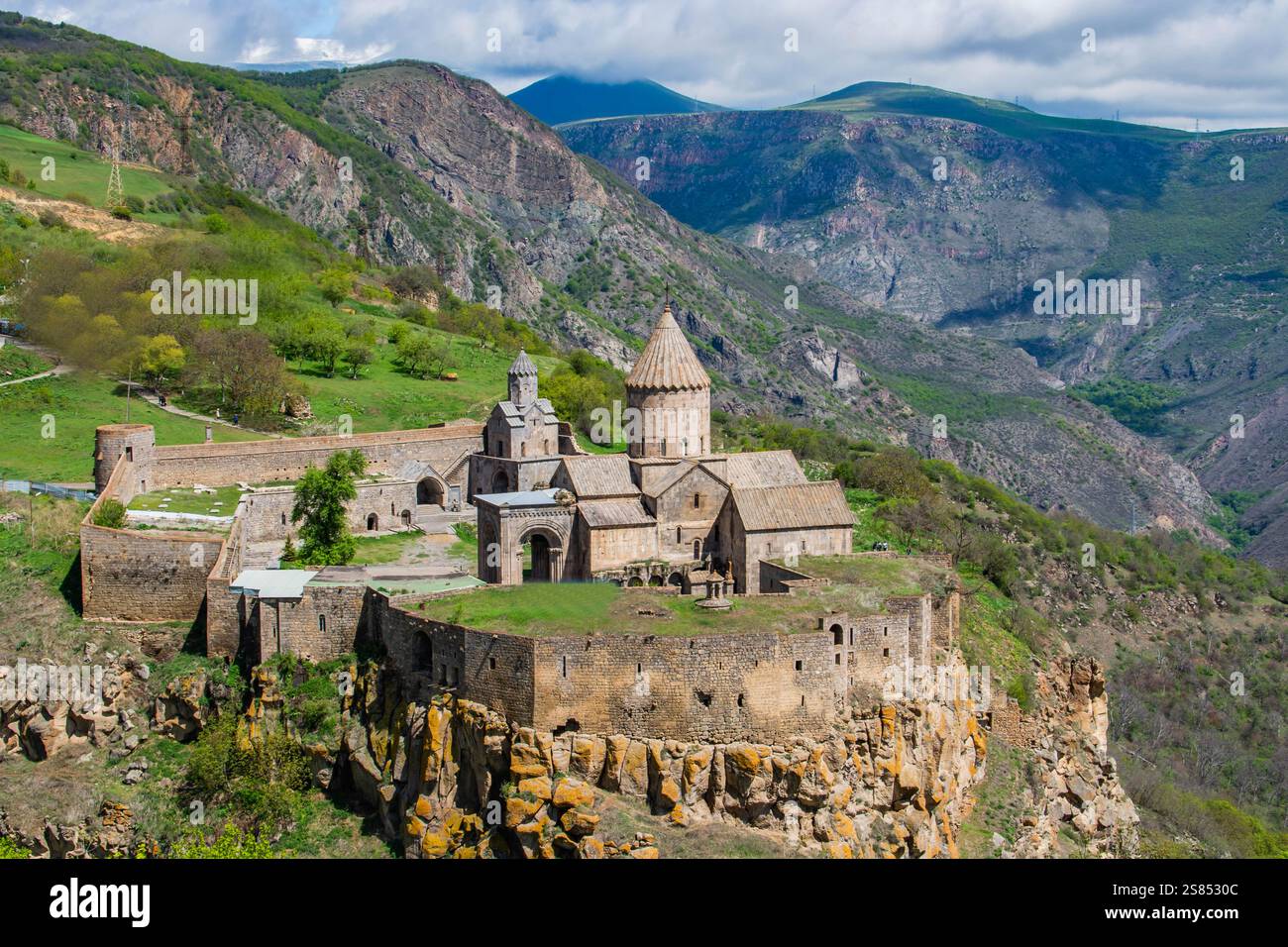 Church in nature. Beautiful architecture of churches. Armenian ...