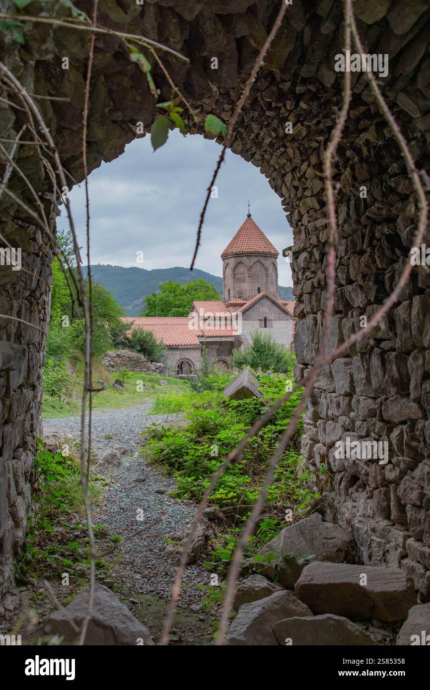 Church in nature. Beautiful architecture of churches. Armenian ...