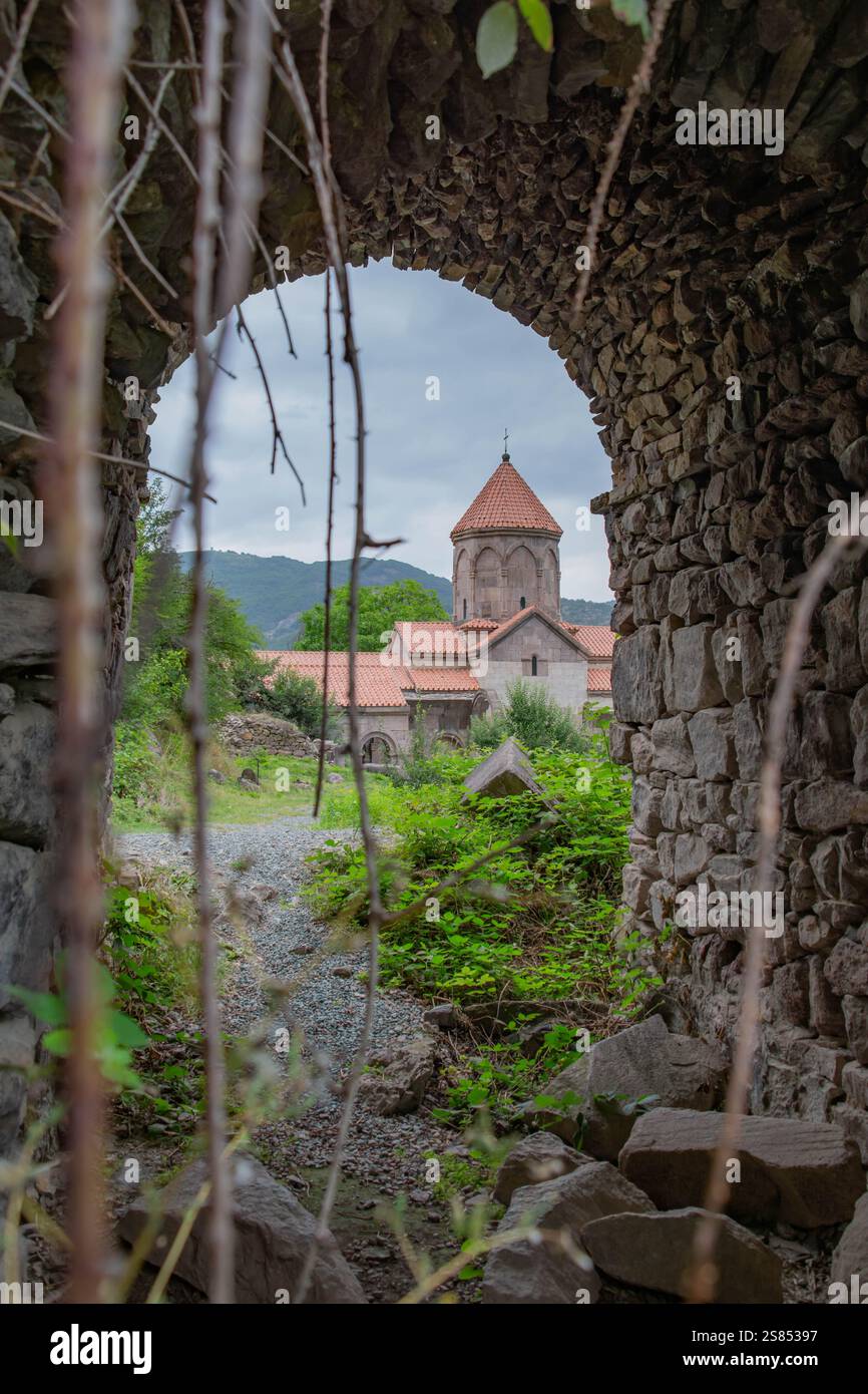 Church in nature. Beautiful architecture of churches. Armenian ...