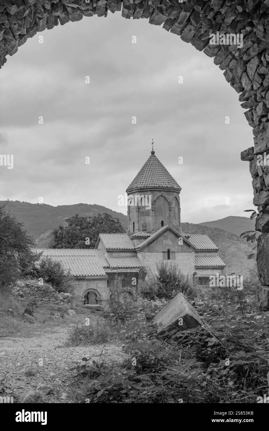 Church in nature. Beautiful architecture of churches. Armenian ...
