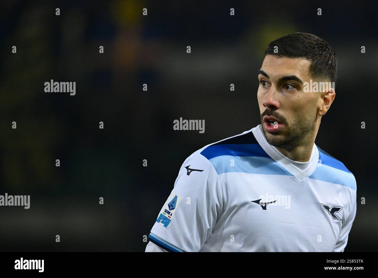 Rome, Italy. 19th Jan, 2025. Mattia Zaccagni of S.S. Lazio participates ...