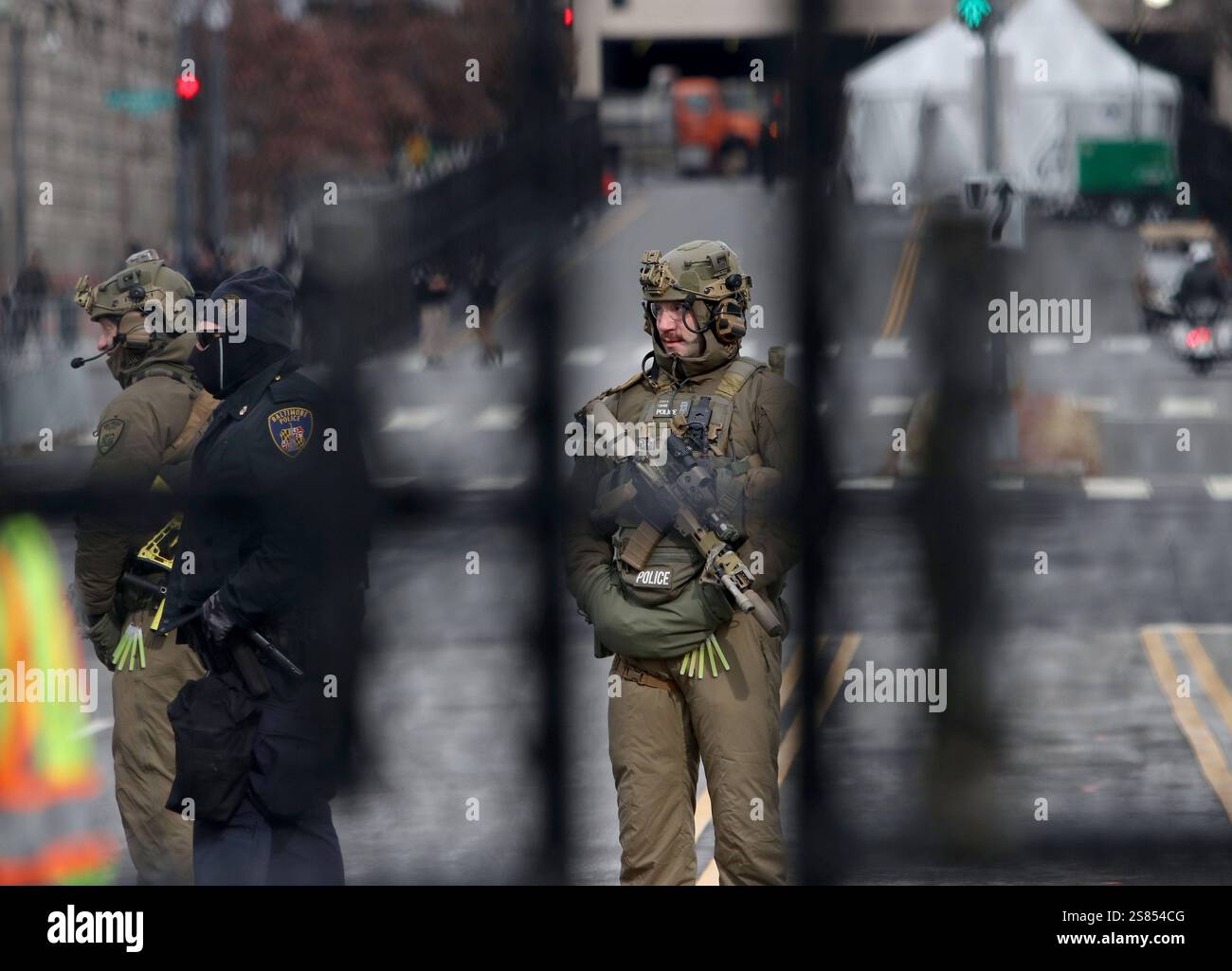 President Trump inauguration in Washington DC, USA Baltimore Police ...