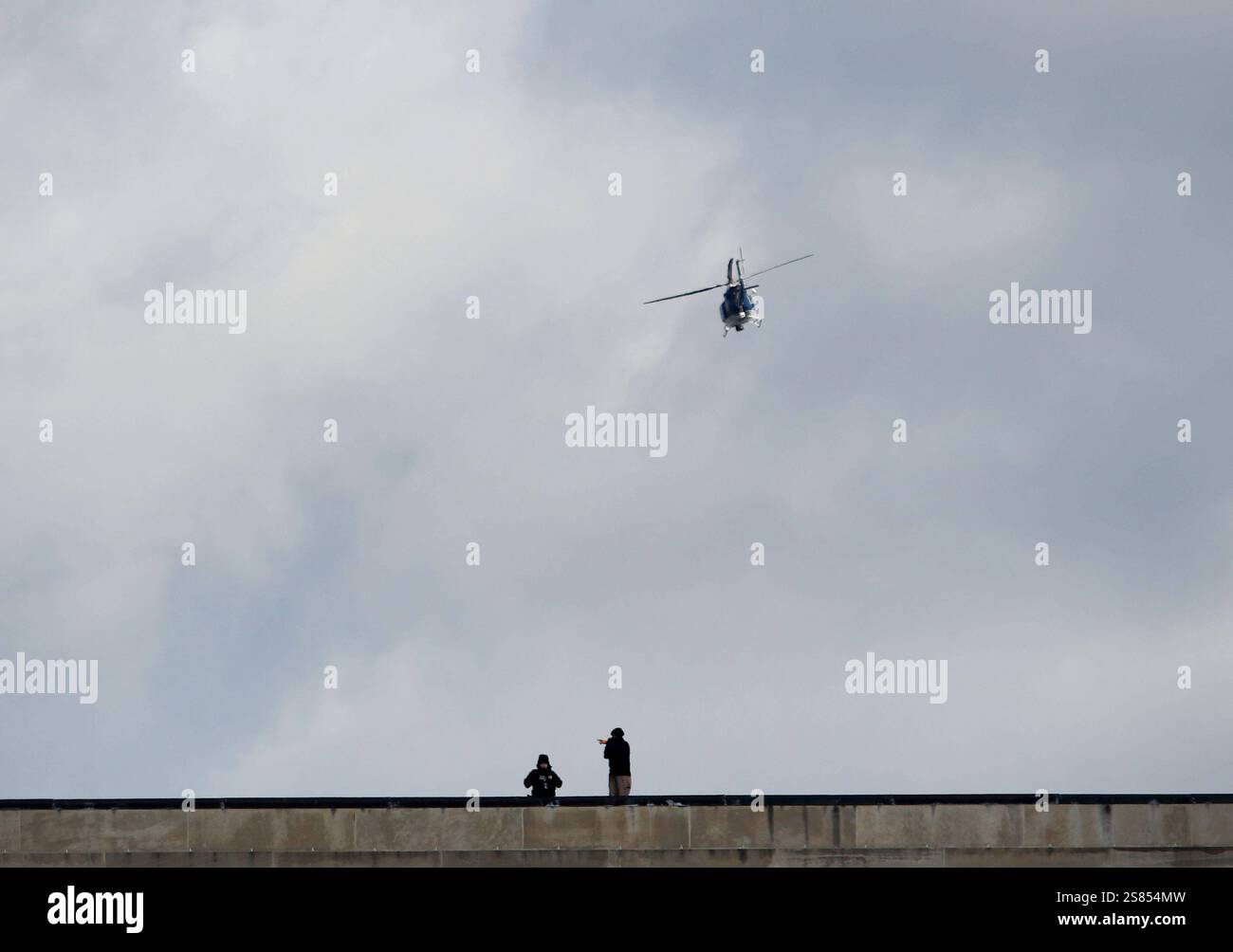 President Trump inauguration in Washington DC, USA Security officers ...