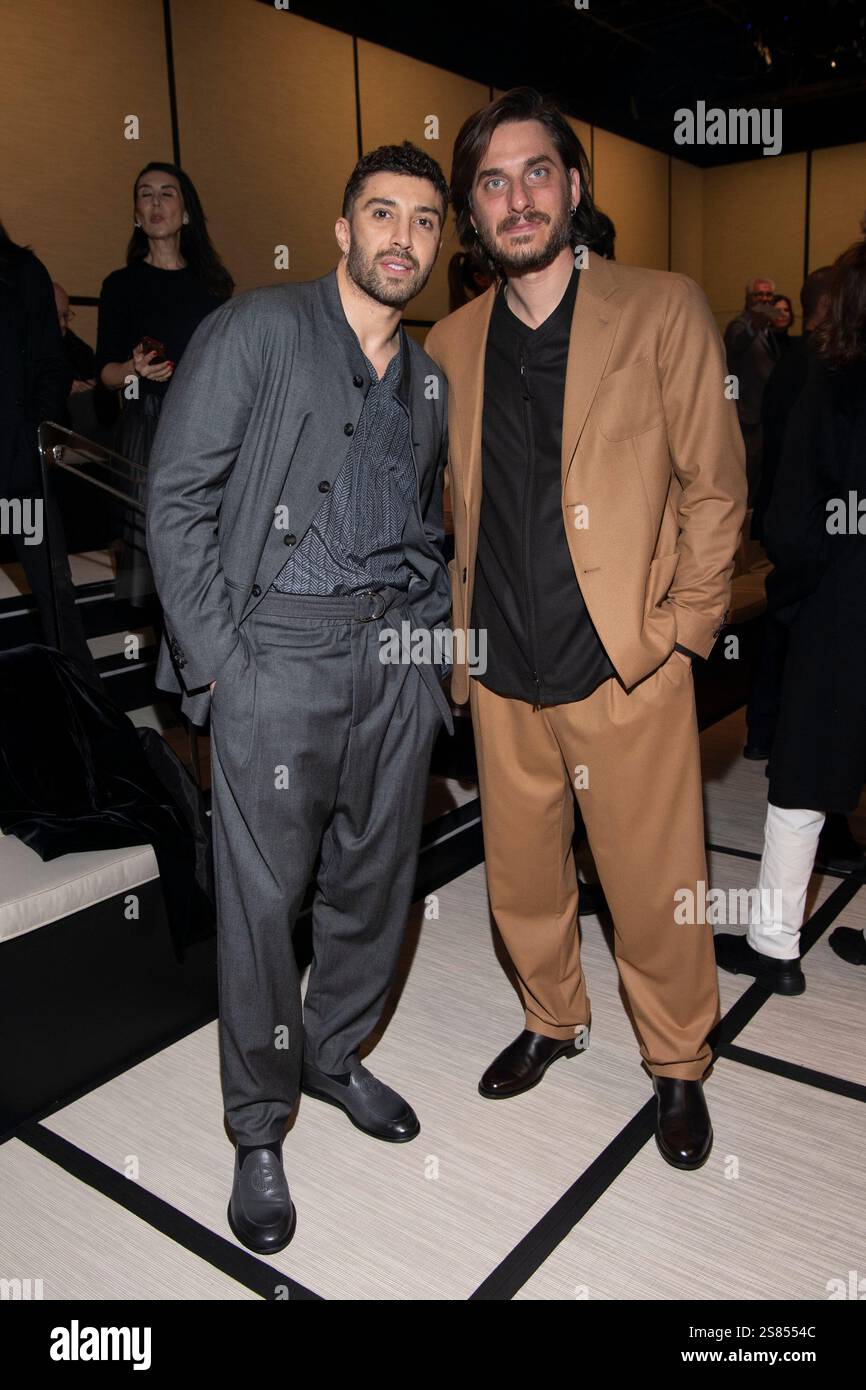 Andrea Iannone, Luca Marinelli Milan Fashion Week - Men F/W 2025-26 ...