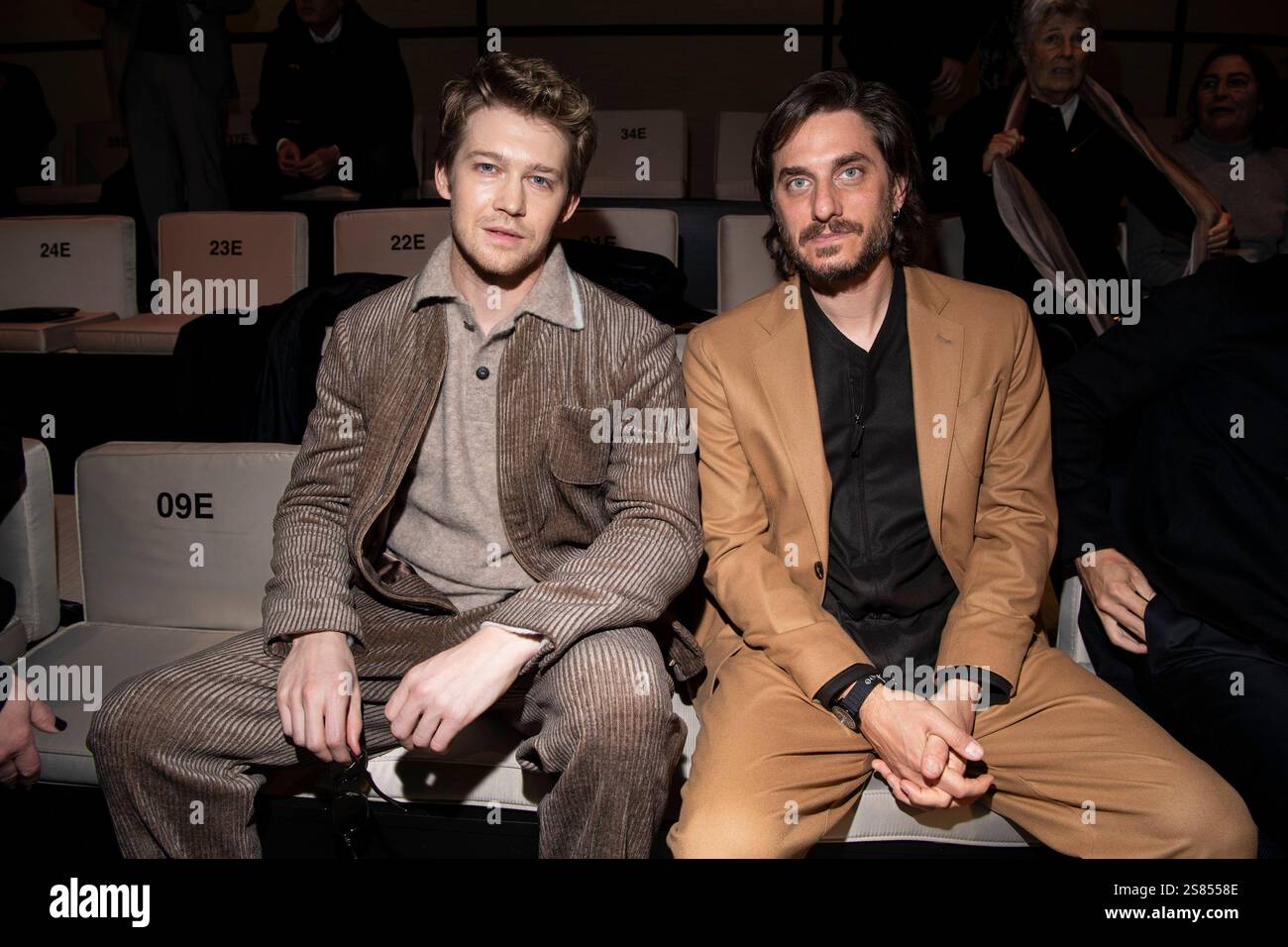 Joe Alwyn, Luca Marinelli Milan Fashion Week - Men F/W 2025-26 Giorgio ...