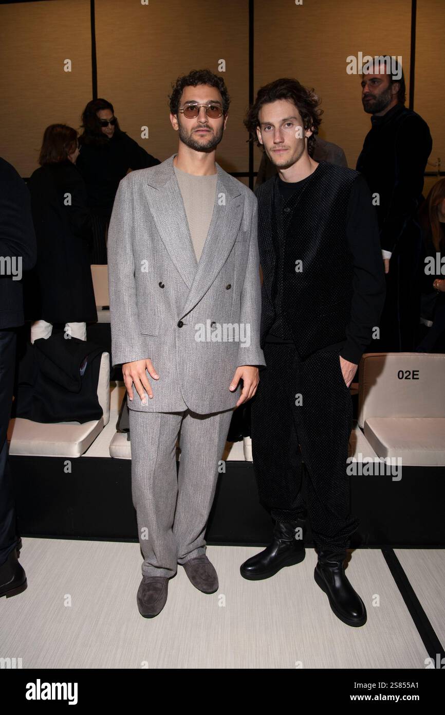 Payton Koch, Walker Koch Milan Fashion Week - Men F/W 2025-26 Giorgio ...