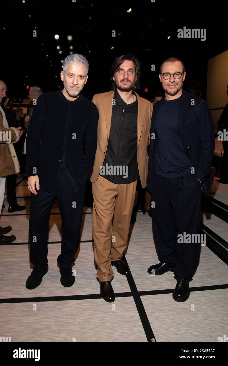 Italy. 20th Jan, 2025. Beppe Fiorello, Luca Marinelli, Stefano Accorsi ...